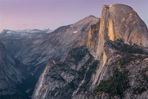 The Half Dome Peak In Yosemite National Park As Seen From The Glacier