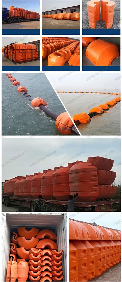 Mdpe Dredging Pipe Floater Two Half Combined Type From China