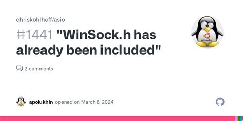 winsock h has already been included · issue 1441 · chriskohlhoff asio · github