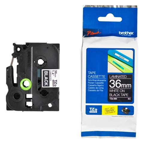 Original Brother Tze White On Clear Mm X M Laminated P Touch Label Tape Tze