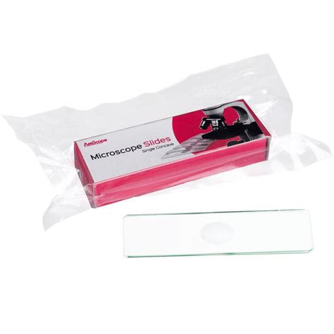 Microscope Slides Single Depression Concave Pack Of 12 Microscope Central