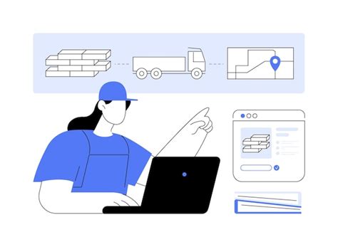 Premium Vector Ordering Building Materials Abstract Concept Vector Illustration