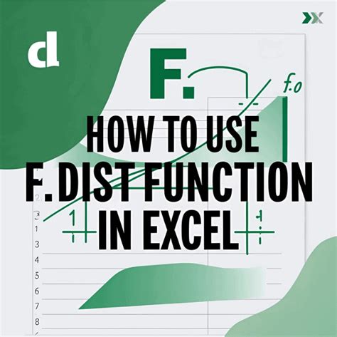 How To Use The Fdist Function In Excel With Syntax And Usage Excel