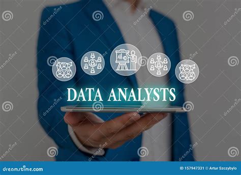 Text Sign Showing Data Analysts Conceptual Photo Programmer Design And Create Report Identifies