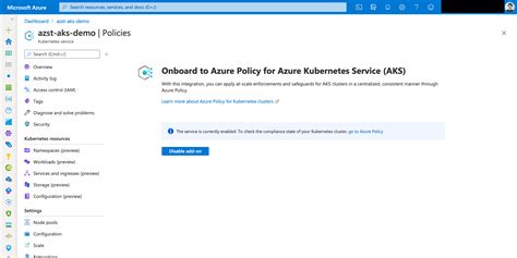 Azure Policy For Azure Kubernetes Service Daniels Tech Blog