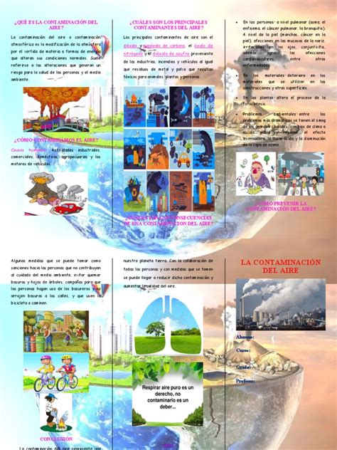 Triptico De La Contaminacion 4 Pdf