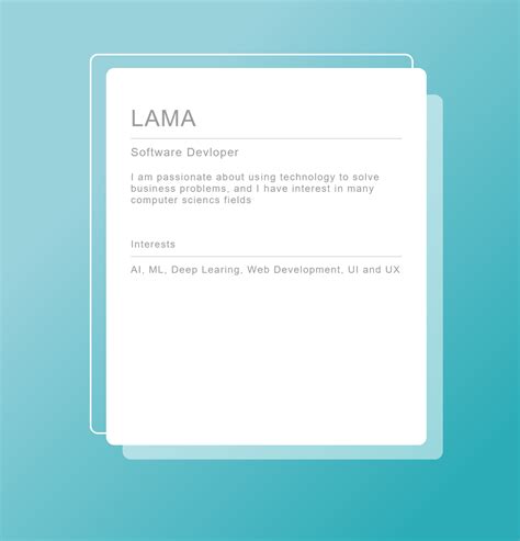 GitHub Lama Aldhafeeri Business Card