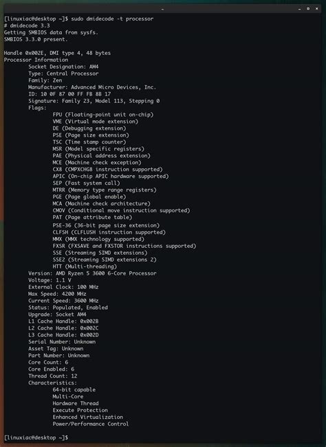 dmidecode get system hardware information on linux