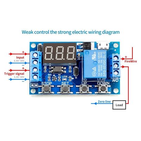 Qsjzhy Telur Incubator Digital Timer Delay Relay Trigger Cycle Time Switch Circuit Board Timing