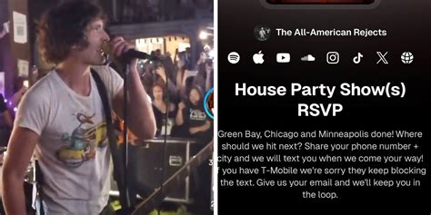 All American Rejects Go Viral With House Party Tour Where Fans Host