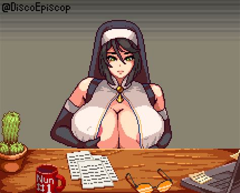 Rule 34 Animated Big Breasts Breasts Discoepiscop Female Nipples Nun