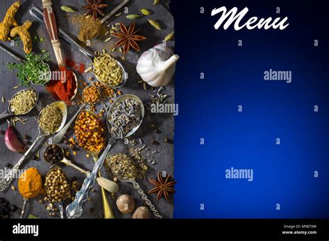 Menu Board With Space For Text Stock Photo Alamy