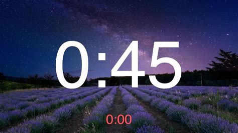 45 Second Timer Starry Night Youtube