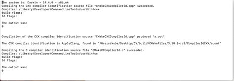 Issues With Opencv And Cmake On Mac Catalina Rlearnprogramming