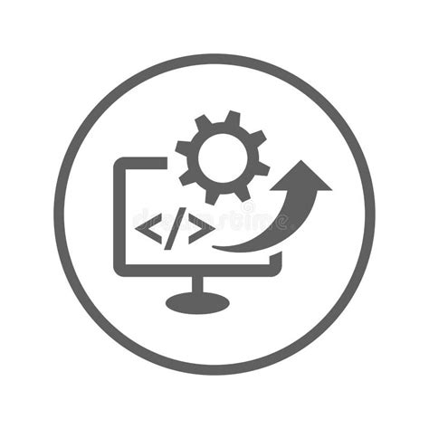 Coding Html Programming Iconorange Vector Symbol Stock Illustration Illustration Of Vector