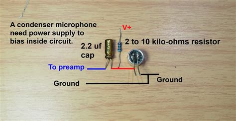 Condenser Microphone Circuit Schematic Condenser Mic Informa