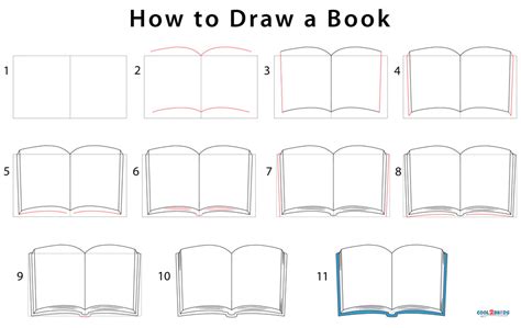 How To Draw A Book Easy Steps