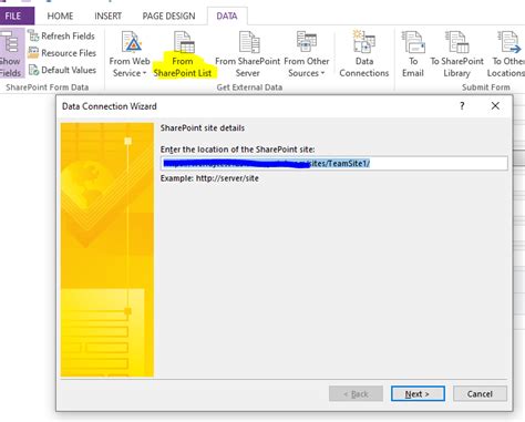 Make A New Infopath Form Check Data From Another Sp List And Display On