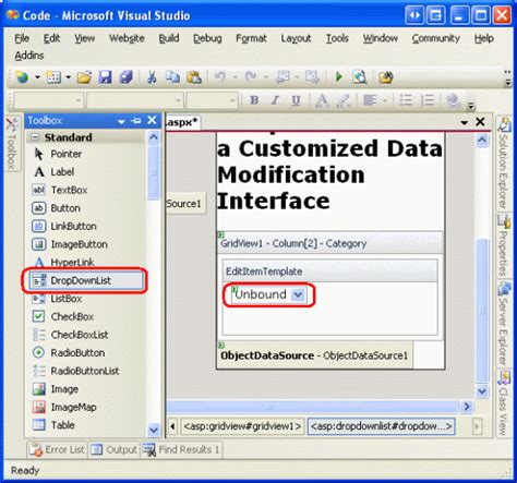 Customizing The Data Modification Interface Vb Microsoft Learn