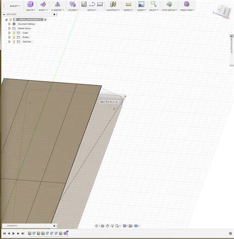 how do you fillet the corners of a t spline plane when sculpting