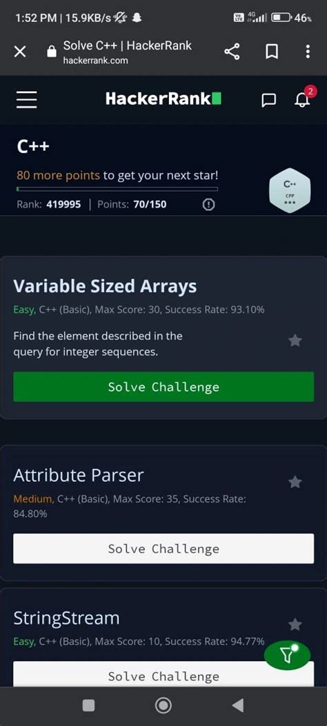 Pooja Kamaraj On Linkedin I Have Finished My Hacker Rank In C
