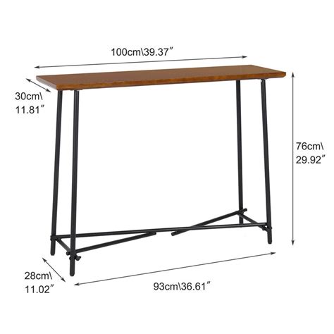 Rustic Wooden Foyer Accent Entryway Table Console Entry Sofa Table Smart Home