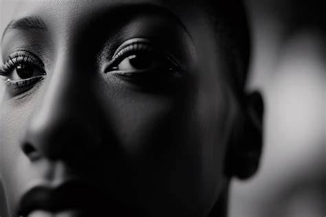 Premium Photo Extremely Beautiful Black Woman With Serious Expression