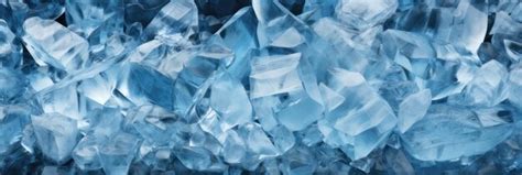 Premium Photo Crystalline Shards Of Icy Blues And Whites Converge To