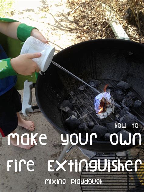 Mixing Playdough Diy Fire Extinguisher Science