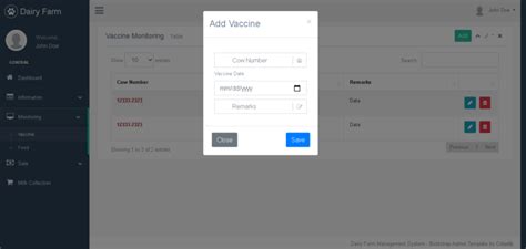 Dairy Farm Management System In PHP And Bootstrap