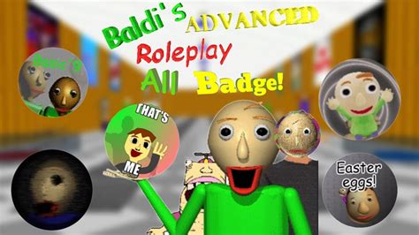 Roblox Baldis Advanced Rp All Badge 1 Youtube