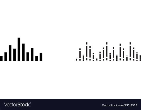 Set Of Radio Wave Icons Monochrome Simple Sound Vector Image