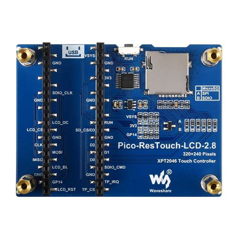 buy 2 8inch resistive touch screen lcd display hat kit for rpi