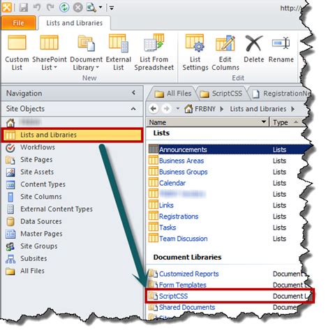Hide A Document Library From The Browser With SharePoint Designer Marc D Anderson S Blog