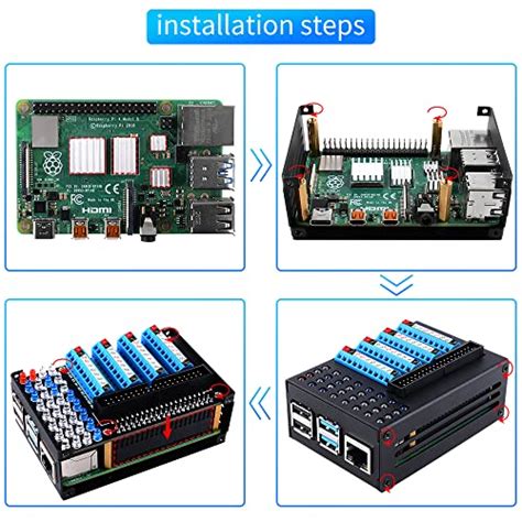 Geeekpi Raspberry Pi Gpio Screw Terminal Block Breakout Board Hat Kit