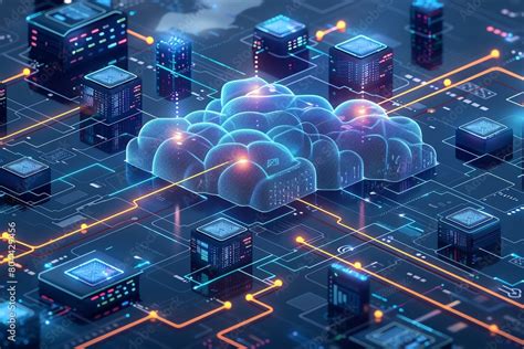 Hybrid Cloud Computing Setup Showing A Blend Of Public And Private