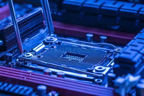 Cpu Socket Motherboard 22 Stock Image Image Of Semiconductor 217005913