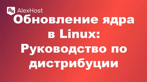 Обновление ядра в Linux Руководство по дистрибуции ⋆ Alexhost Srl