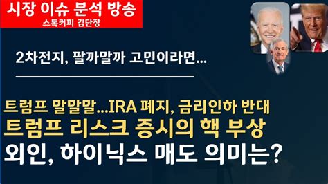 한국증시 하락한 이유 반도체 하락세 전환했나 2차전지 대응전략 Youtube