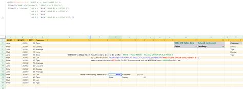 Google Query SELECT Statement Concatenated With A NESTED IF Result