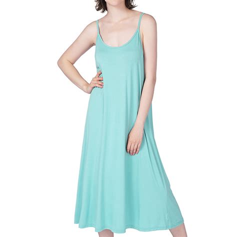 Defitshape Womens Plus Size Bamboo Nightgown Cami Cotton Sleepwear