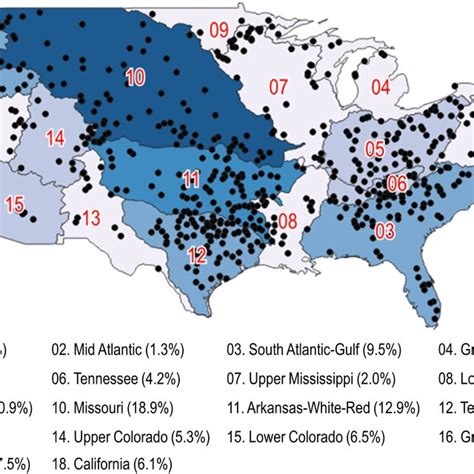 Projected Annual Reservoir Evaporation Losses From 24 Projections That