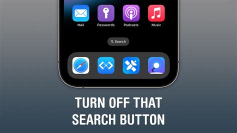 How To Remove The Search Button From Your IPhone S Home Screen Cult Of Mac