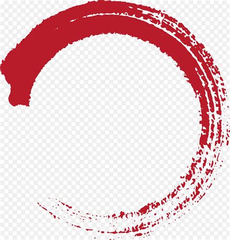 红色毛笔笔触 圆圈龙形笔触PNG图片素材下载 图片编号yzvdnerz 免抠素材网