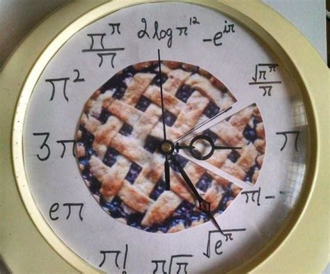 Pi Pie Clock Pi Day 3 Steps Instructables