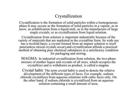 Crystallization Pptx