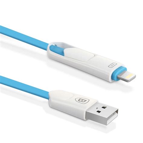 Baseus In Micro Usb Lightning Usb Cable Meter Blue Jakartanotebook Com