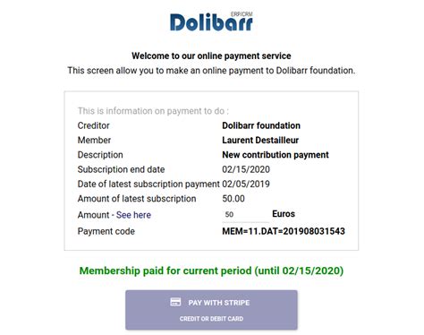 Module Stripe Fr Dolibarr Erp Crm Wiki