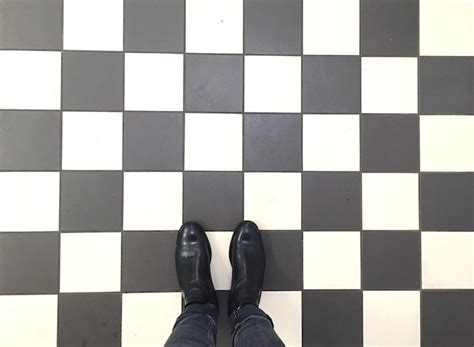 Premium Photo Low Section Of Man On Checked Pattern