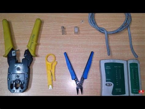 Rj45 Crimping Tutorial How To Connect Rj45 Connector Cat 6 Cable Connection Tutorial